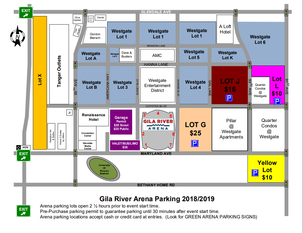 Ace Comic Con Arizona 2019 – Parking Options and Arena Map – Legion of Sand