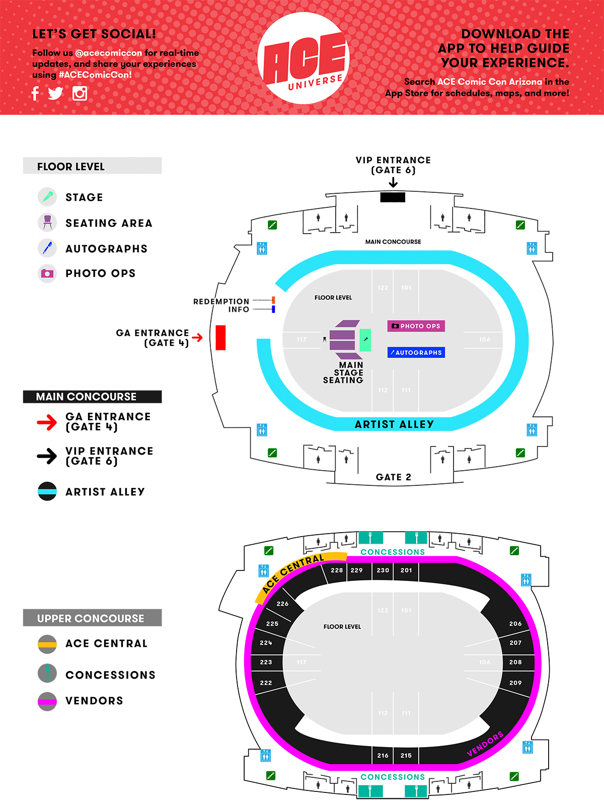 Ace Comic Con Arizona 2019 – Parking Options and Arena Map – Legion of Sand