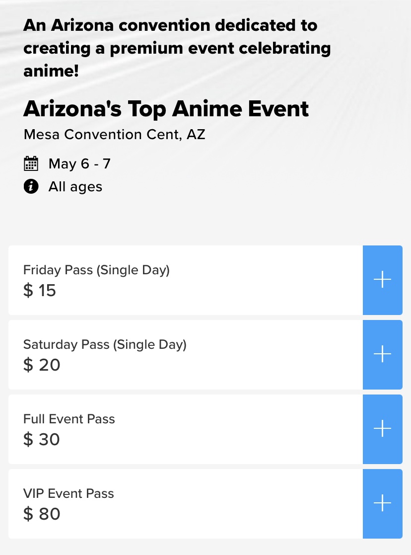 Toy Temple Introduces New Con: Anime Arizona – Legion of Sand