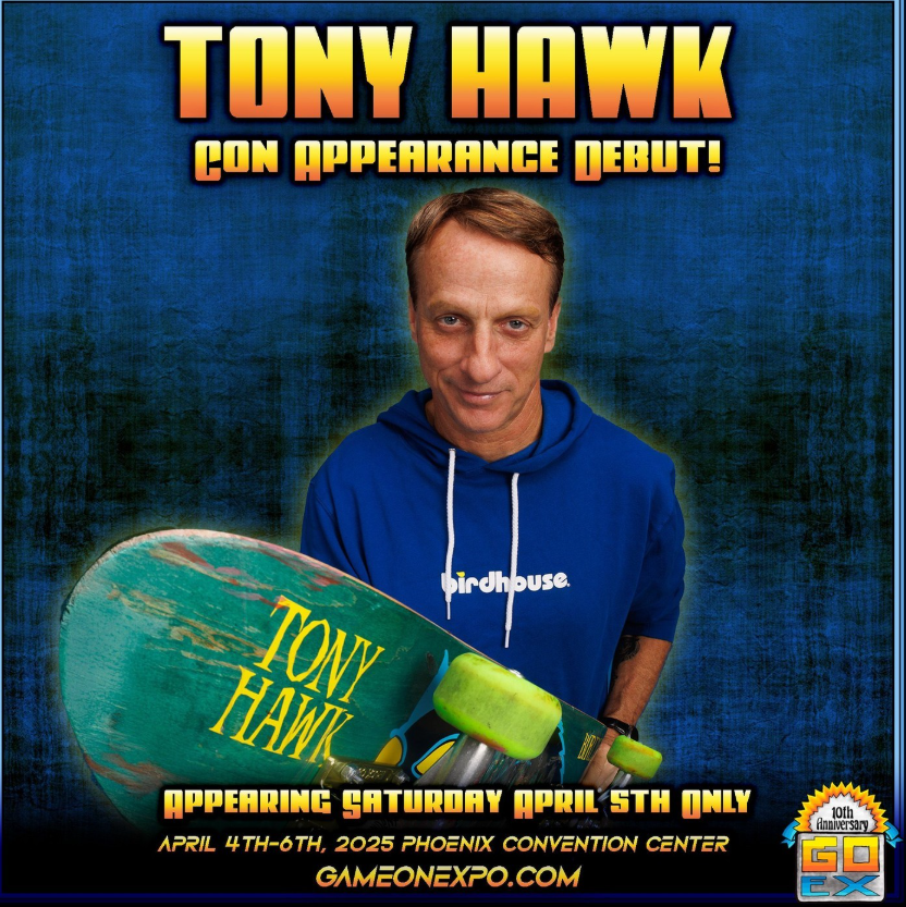 Tony Hawk Makes Convention Debut At Game On Expo 2025 – Legion of Sand